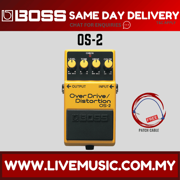 Boss OS-2 OverDrive/Distortion Guitar Effect Pedal (OS2 OS 2) | Shopee ...
