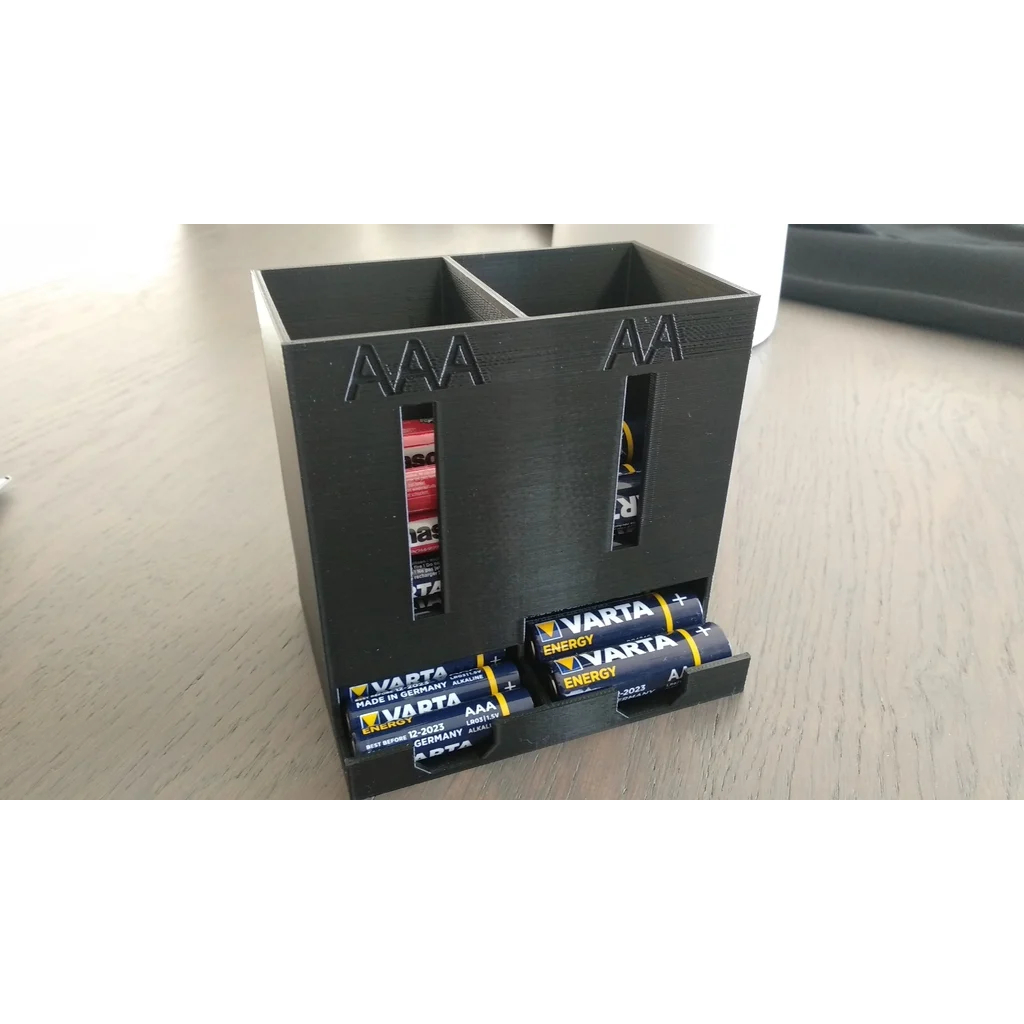 Versatile 3D Printed Battery Dispenser - Organize AA and AAA Batteries ...