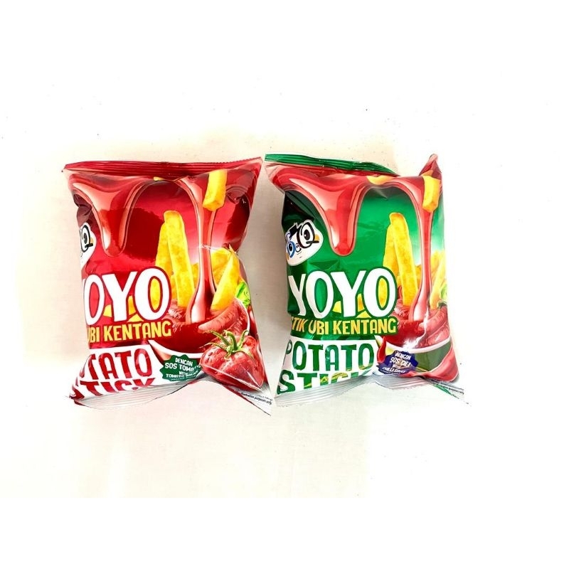 BQ 60gm Yoyo Potato Stick with Sauce Chilli /Tomato Kedai Jajan Borong ...