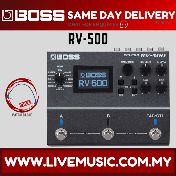 Boss RV-500 Reverb Multi-Effects Pedal (RV500 RV 500) | Shopee Malaysia