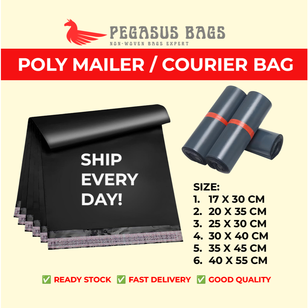CHEAPEST GUARANTEE READY STOCK / 100PCS Courier Bag / Plastic Poly ...