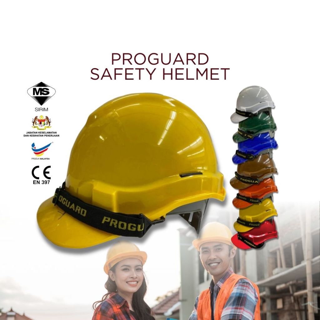Proguard Safety Helmet Industrial Malaysia SIRIM Certified | Shopee ...