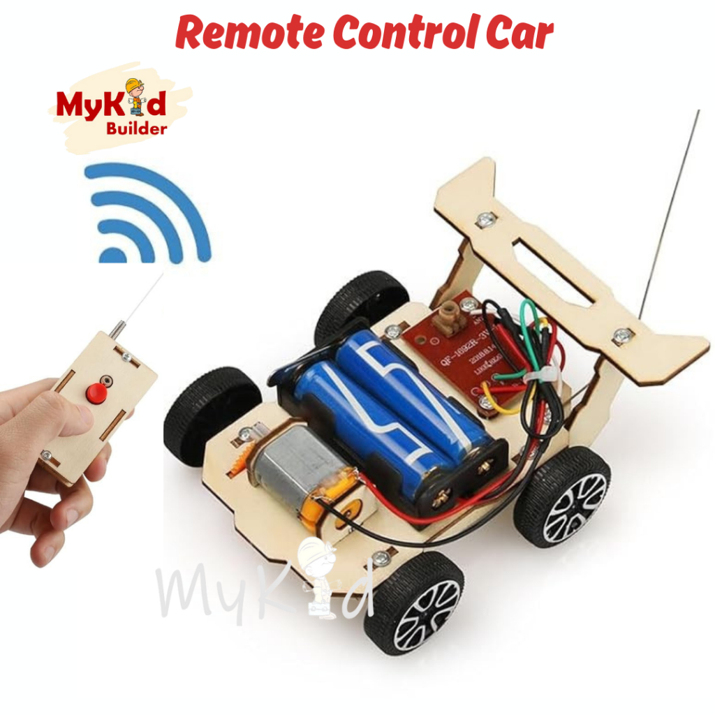 DIY Remote Contro Cars RC Boat Kereta RBT Assembled 3D Wooden Puzzle ...