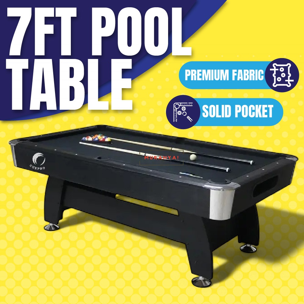 Pool Table 7ft Meja Pool Snooker Table Adult Full Set Meja American Billiard Table Set Murah 桌球台 ...