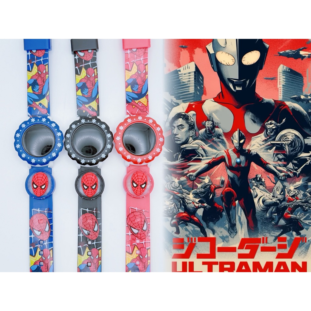 (K120) Jam Tangan Digi / Digital Ultraman Casual Cute Cartoon Kids ...
