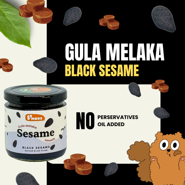 [No sugar/Gula Melaka] S'more spread Gula Melaka Black Sesame spread ...