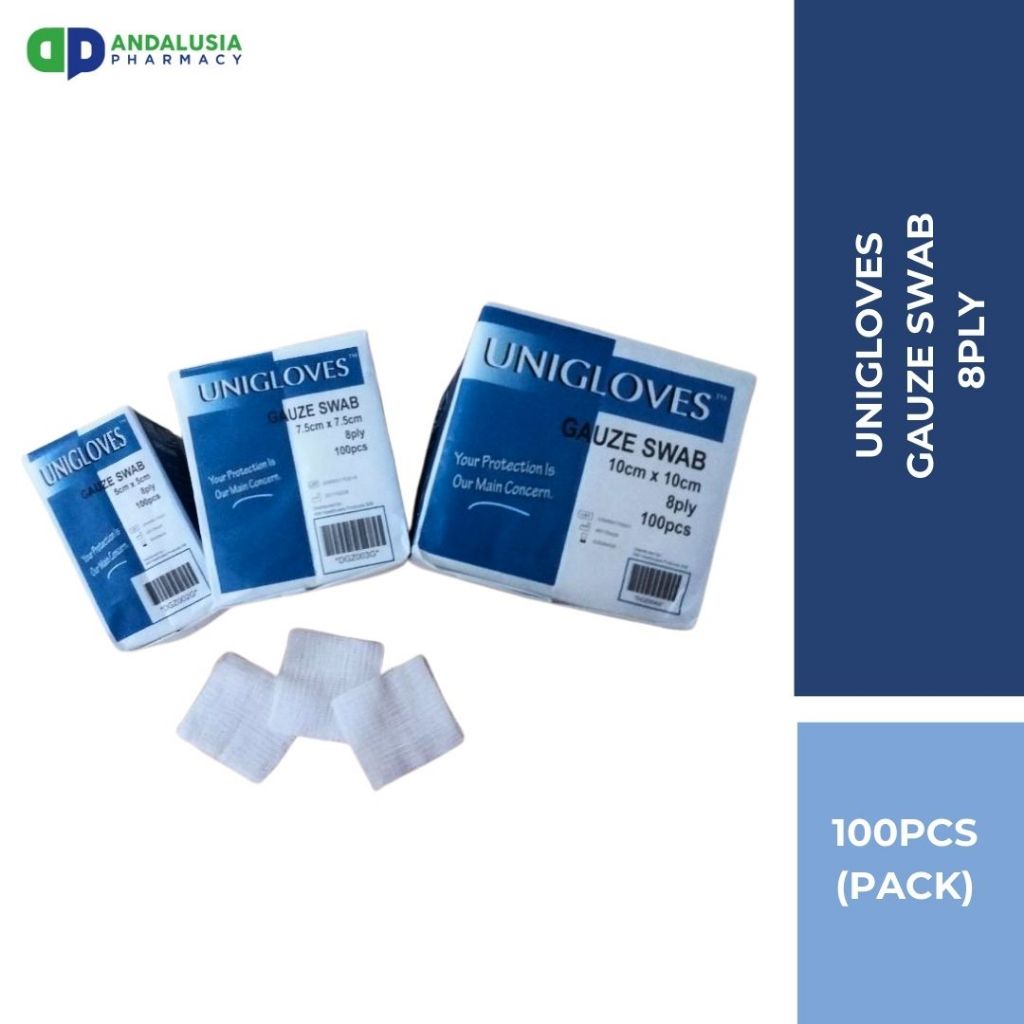 UNIGLOVES GAUZE SWAB 8PLY 100PCS/PACK | Shopee Malaysia