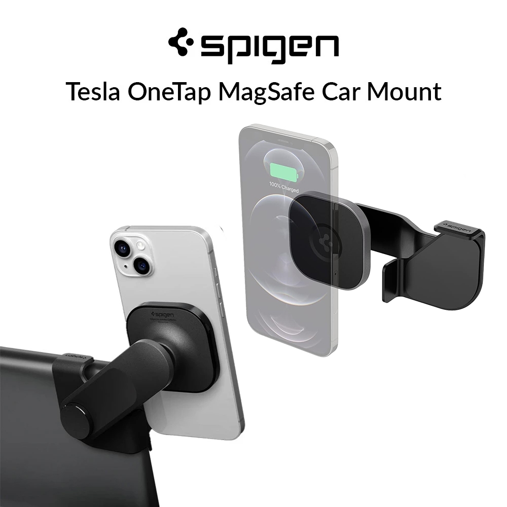 Spigen Tesla Model Y / Model 3 /S/X OneTap Magnetic Car Phone Holder ...