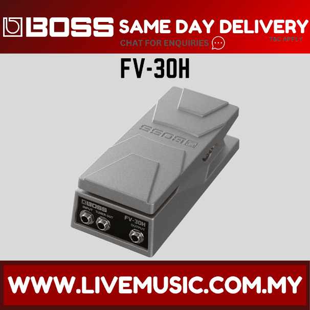 Boss FV-30H - Compact Volume Effect Pedal (FV30H/FV30L/FV-30L/FV30 ...