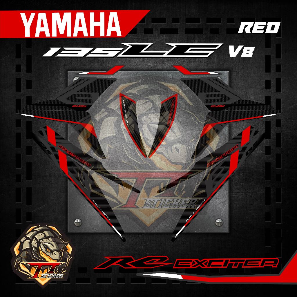 STRIPE YAMAHA LC135 V8 Fi EXCITER-RC 2016 CUSTOM STRIPE VIETNAM DESIGN ...