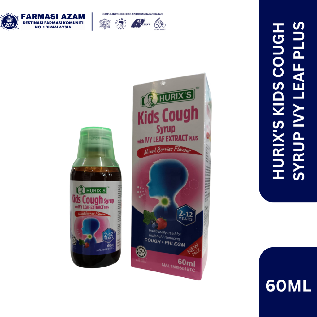 HURIX'S KIDS COUGH SYRUP IVY LEAF PLUS 60ML | Shopee Malaysia