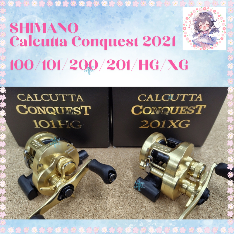 [SHIMANO] Calcutta Conquest 2021 Series 100/101/200/201 Baitcasting Reel Dual-axis Reel - From ...