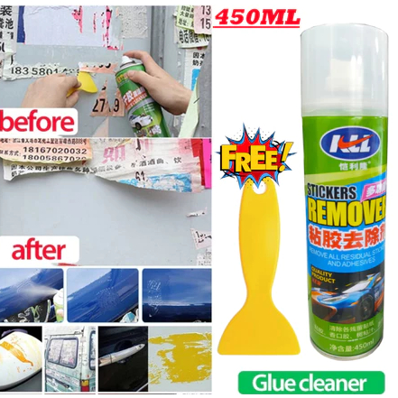 Adhesive Remover Spray Sticker Removal Glue Stickers Phone Tiles Double ...