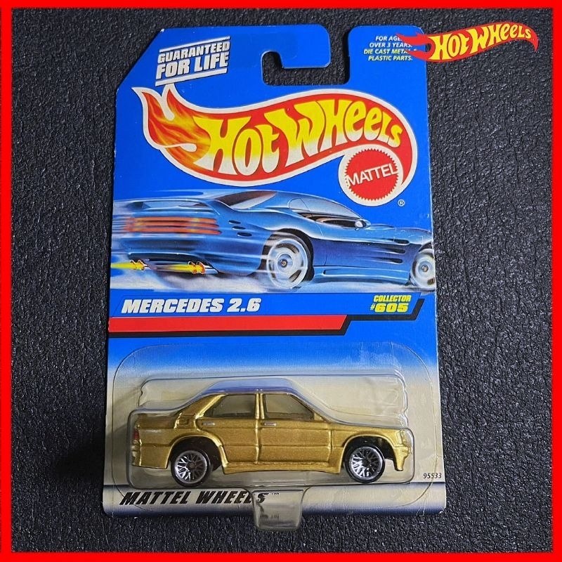 Hot Wheels Mercedes 2.6 Gold 1997 Classic Hotwheels Mercedes-Benz 150E ...
