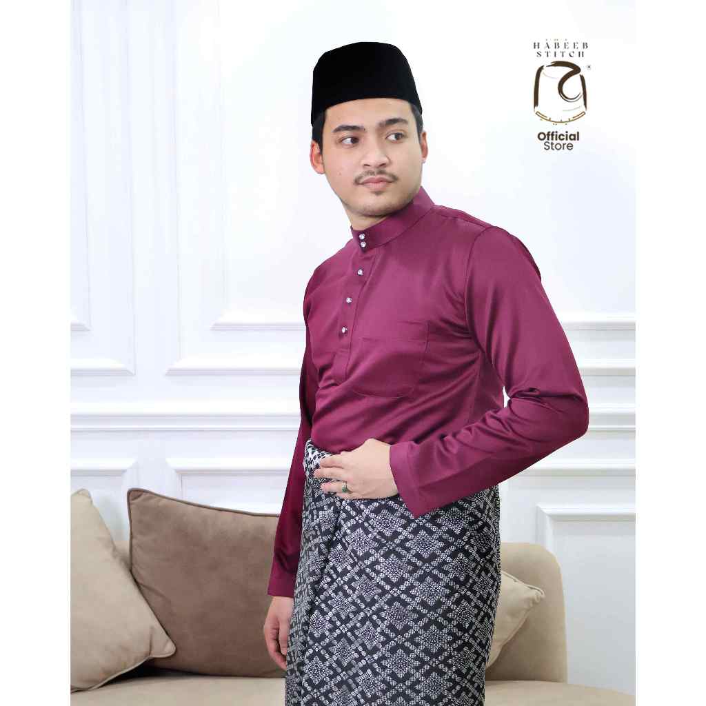 BAJU MELAYU/RAYA CEKAK MUSANG: HABEEB STITCH (PLUS SIZE) | Shopee Malaysia