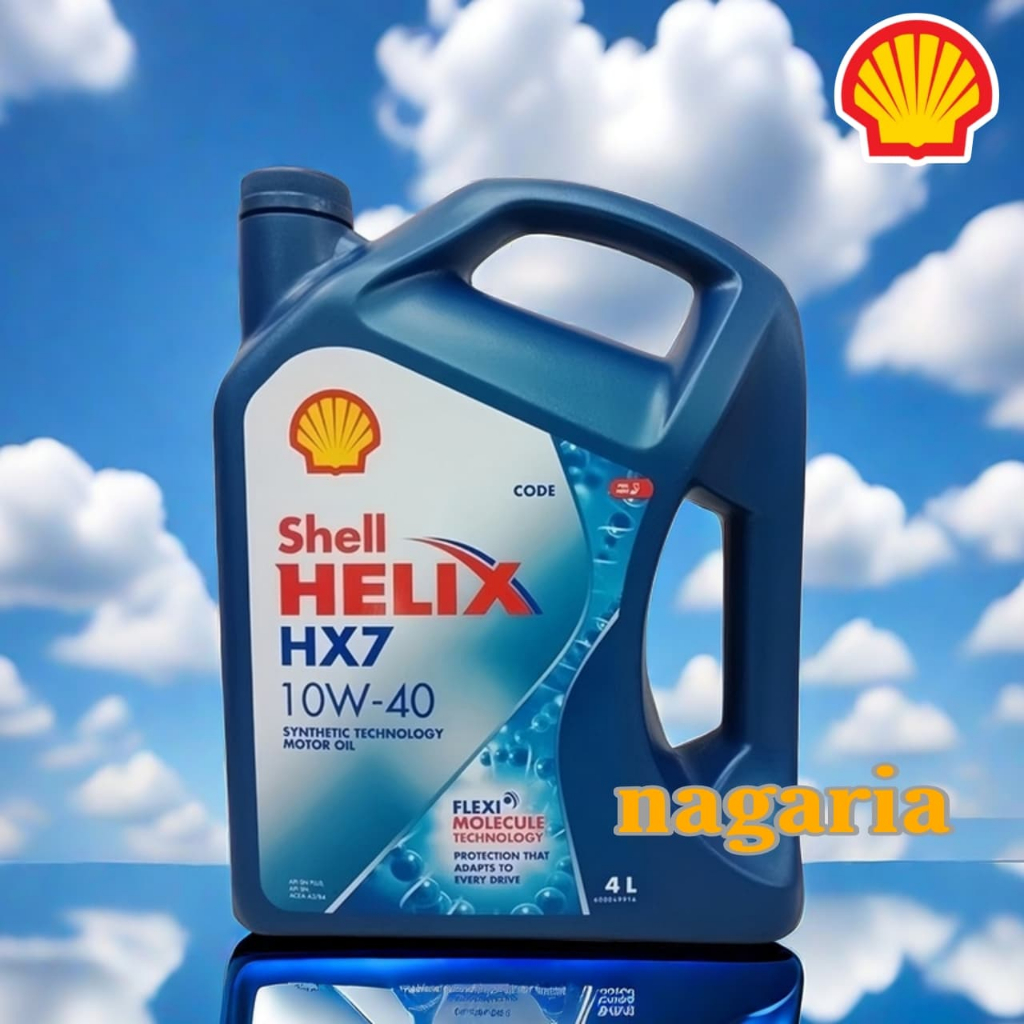 Shell Semi Synthetic Engine Oil 10W40 4L For Honda , Toyota , Proton ...