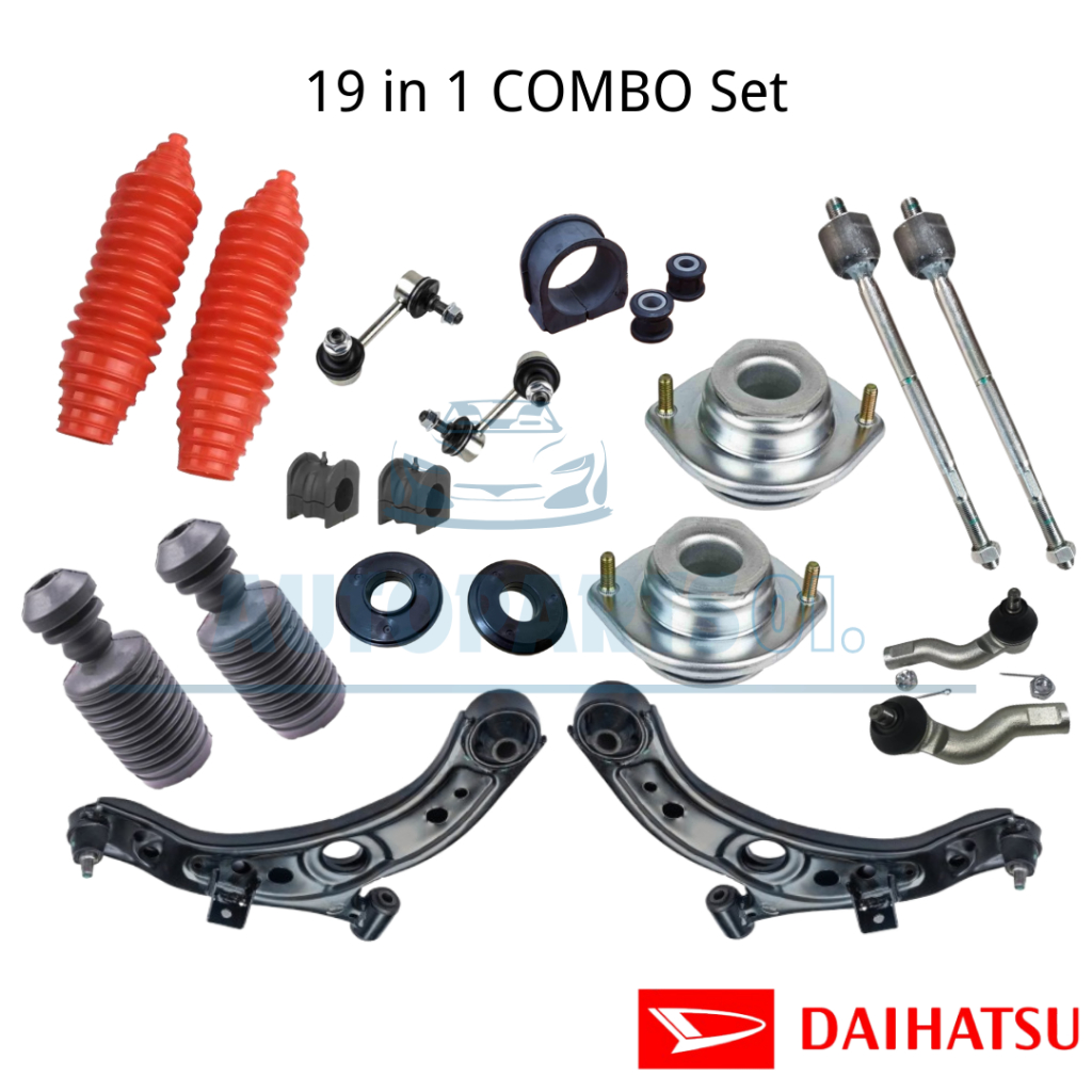 [19 IN 1 SET] Front Lower Arm Absorber Mounting Cover Link Bush ...