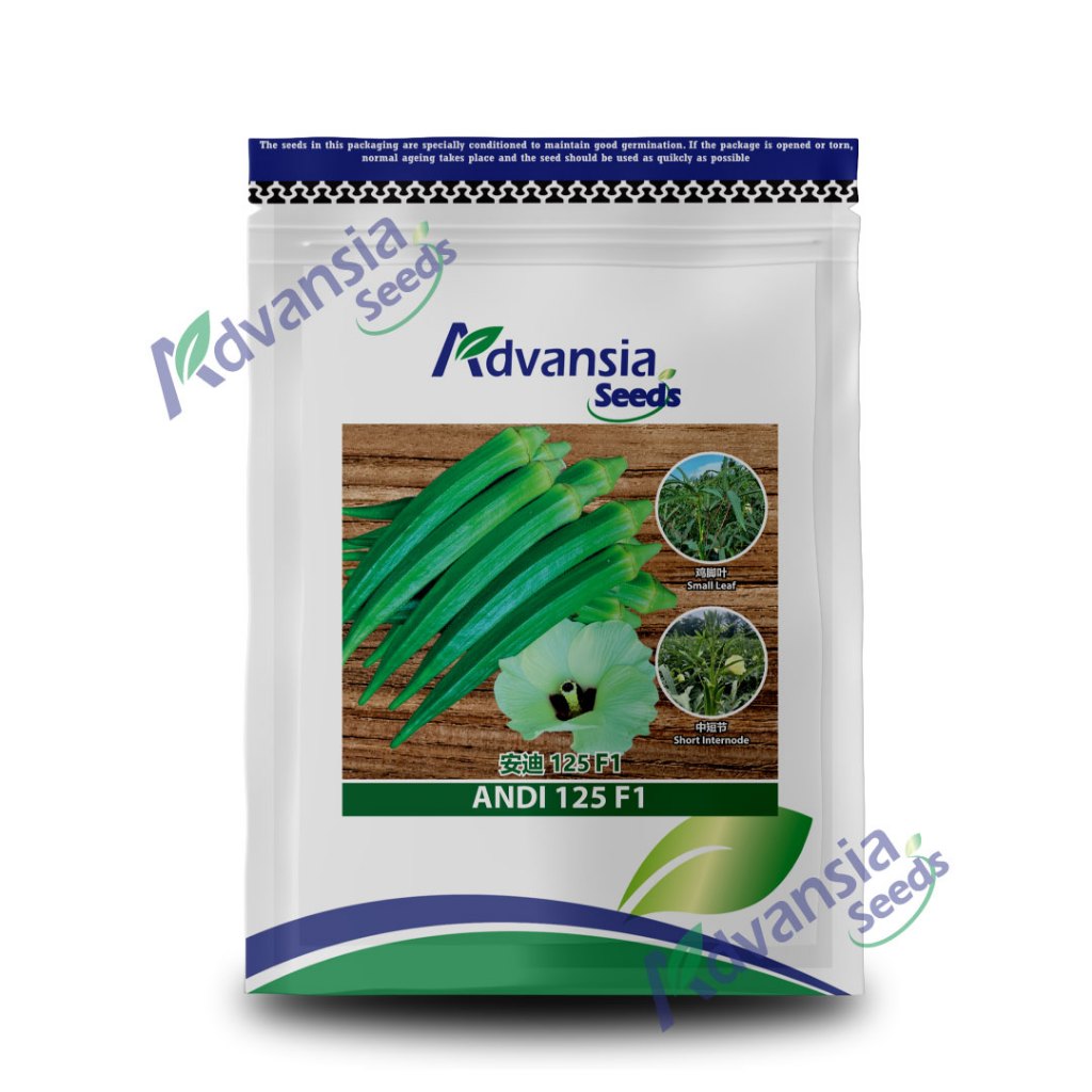Advansia/ANDI 125 F1/Biji benih Okra/ Okra Seeds/羊角豆种子/ Seeds | Shopee ...