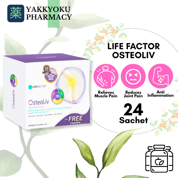 LIFE FACTOR Osteoliv Bone Joint Protection Pain with Aquamin Collagen ...