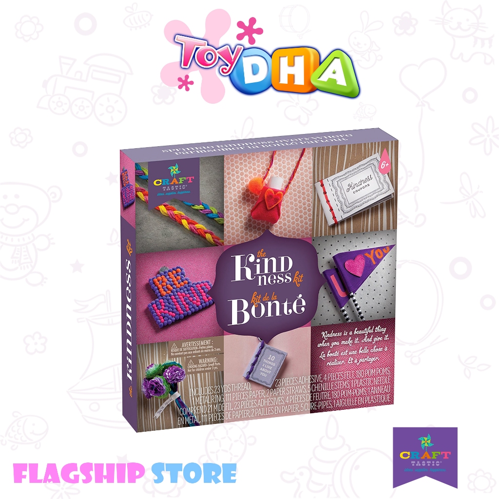 CRAFT TASTIC The Kindness Kit 9 in 1 Box Children Art & Crafts DIY ...