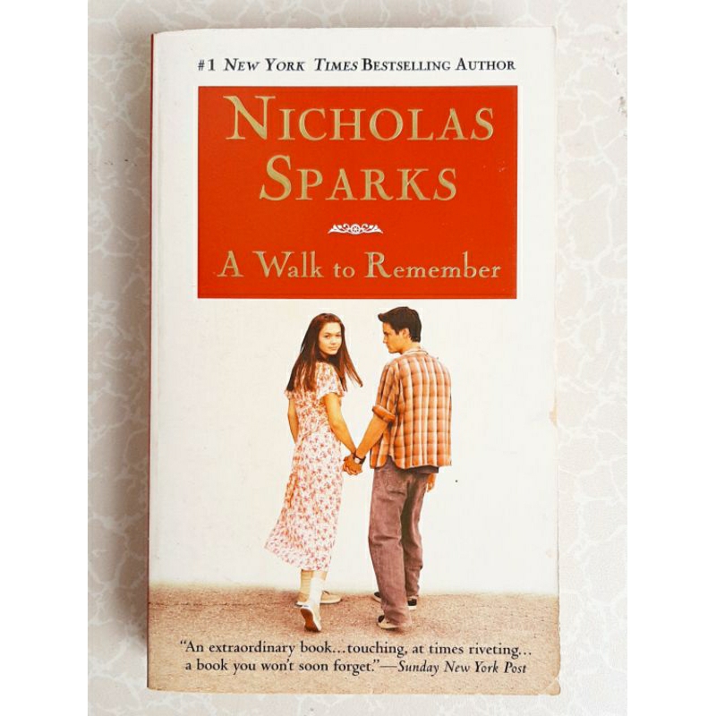 (Preloved) Novel by Nicholas Sparks - A Walk To Remember | Shopee Malaysia