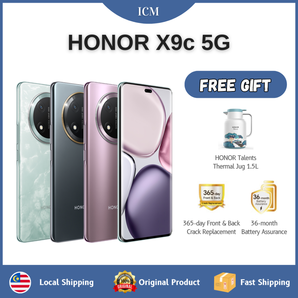 Honor X9c 5G (12GB Ram + 256GB/512GB Rom) 108MP | Snapdragon 6 Gen 1 Original 1 Year Warranty ...