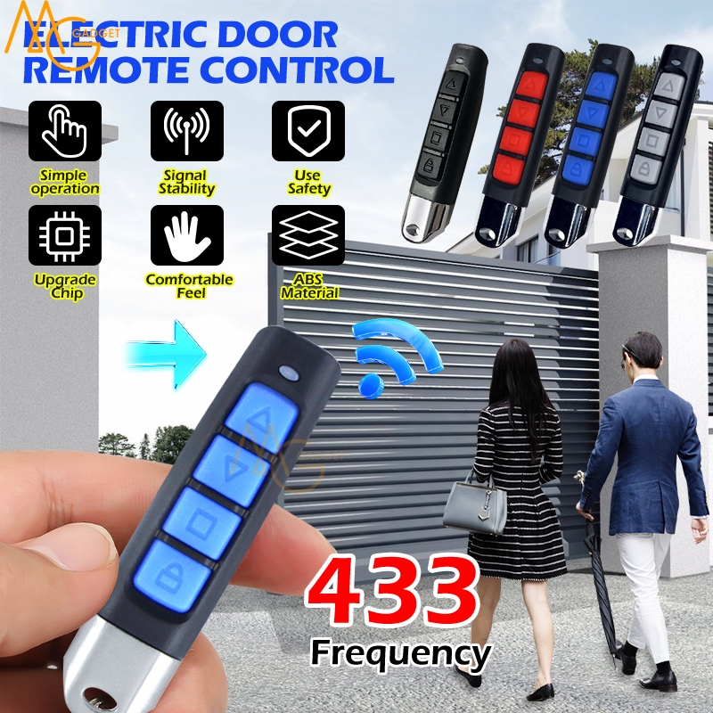 433mhz 330hz Auto Gate Remote Control 4 Button Garage Door Remote Key ...
