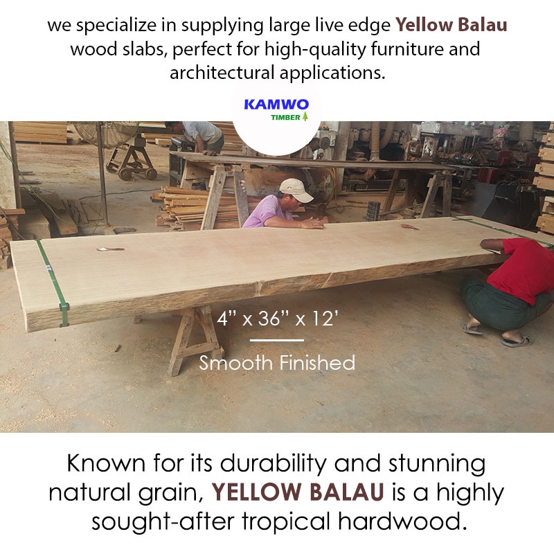 Live Edge Balau Wood Slab, Table Top, Meja | Shopee Malaysia