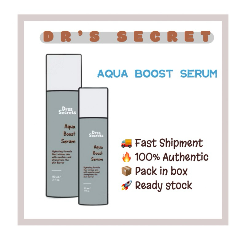 [NEW & READY STOCK] Dr Secret Aqua Boost Serum 10 30ml 90ml Effective ...