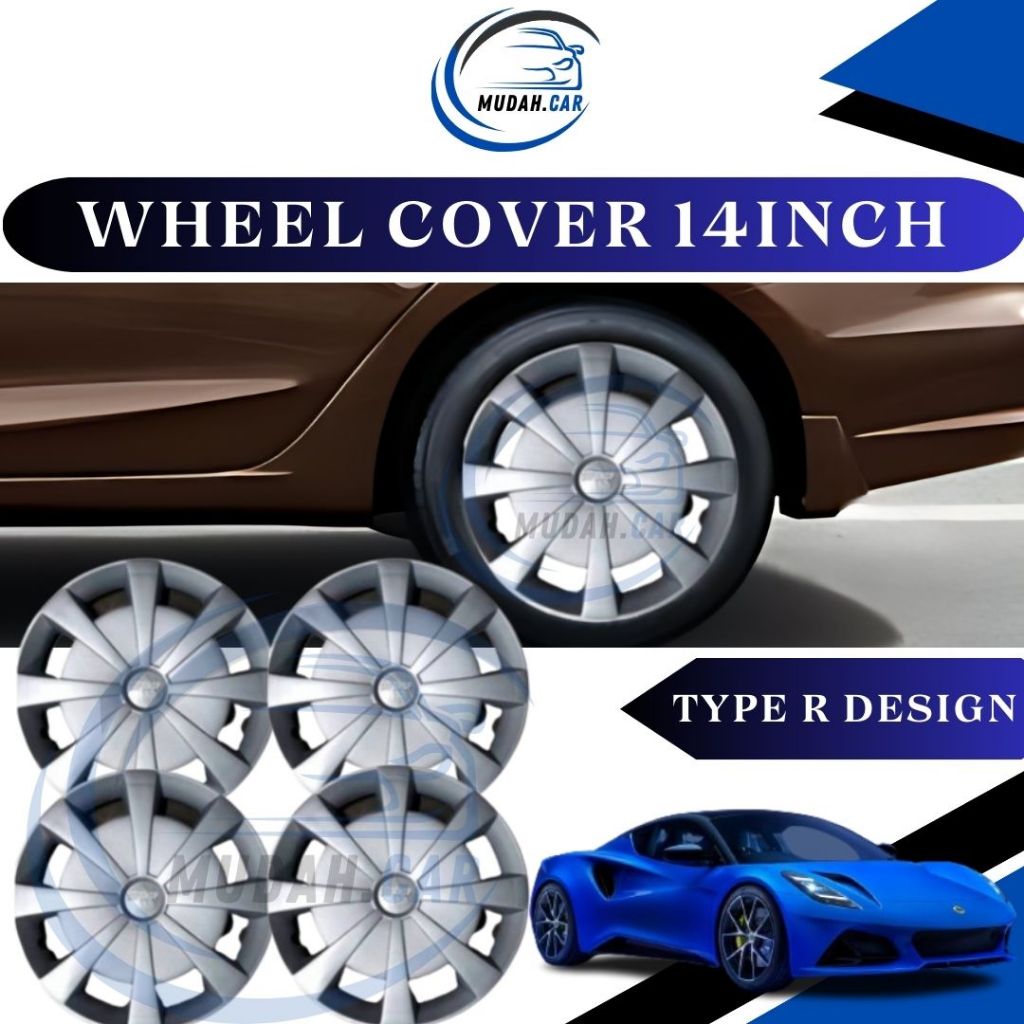 Universal R14'' Inch Car Wheel Cover Tyre Center Hub Cap Steel Rim ...