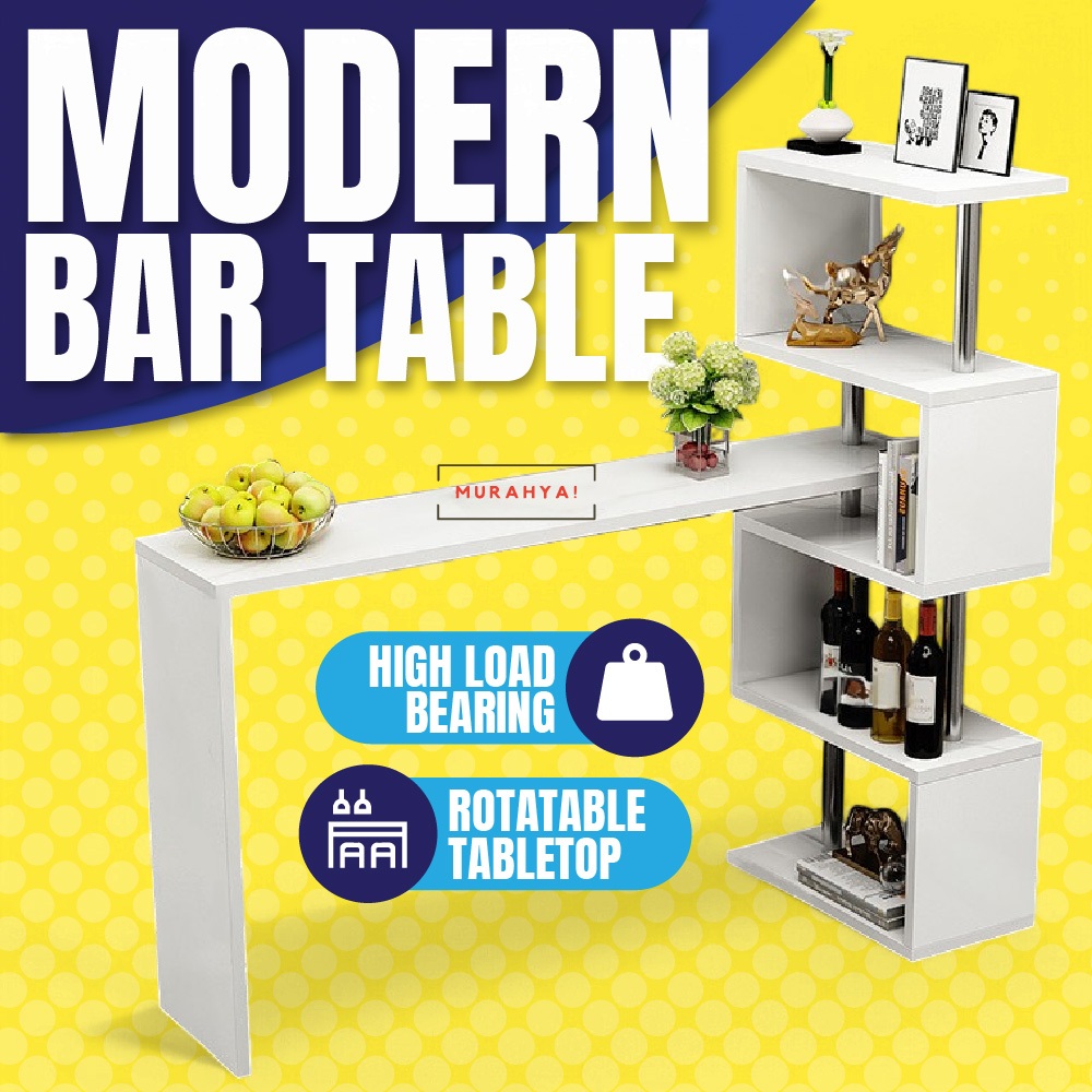 Modern Bar table Set meja bar makan Stool High chair Kerusi tinggi ...