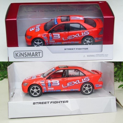 Kinsmart (12cm) Diecast Car Lexus IS300 Sedan Toyota Altezza Orange Car ...