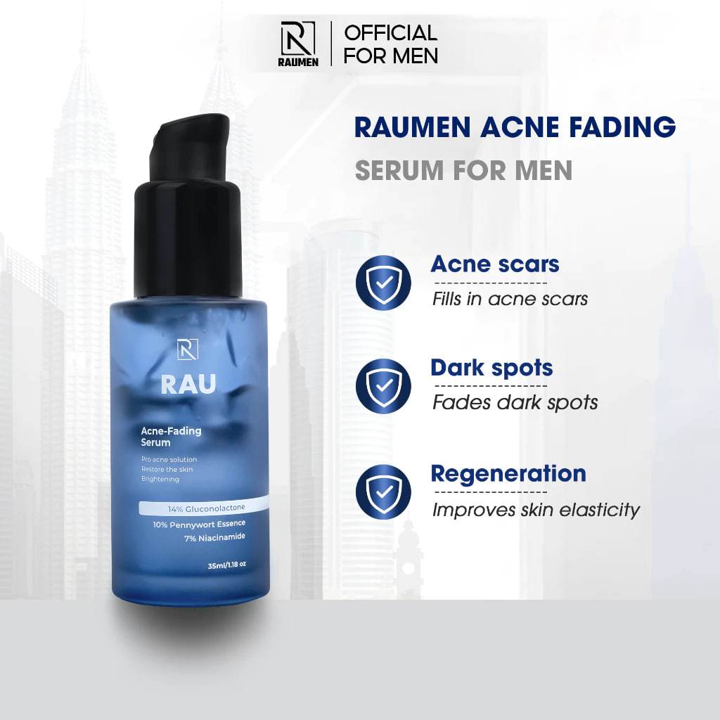 Rau Acne Fading Serum RauMen Serum Reduce Pitted Acne Scars Serum Parut ...