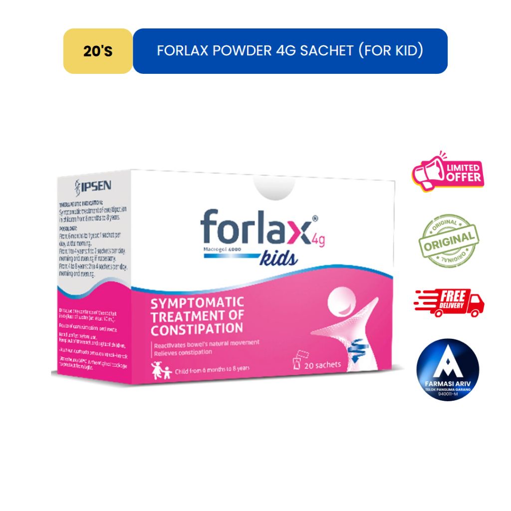 Forlax Powder 4g Sachet 20's (For Kid) | Shopee Malaysia