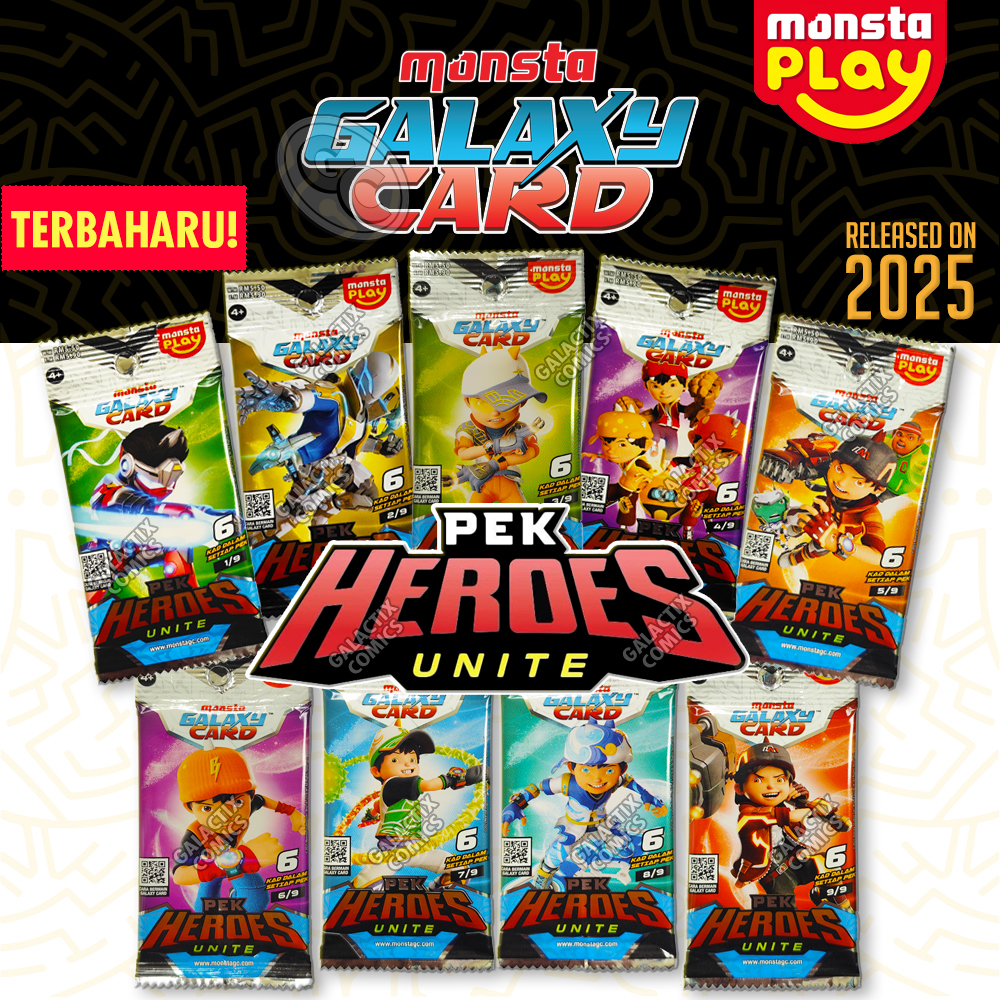 BoBoiBoy Galaxy Card Kad Pek Heroes Unite 2025 (Full Set) 🆕 | Shopee ...