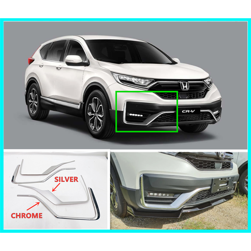 HONDA CRV (CR-V) 2020-2023 ABS Chrome / Silver Front Bumper Grille ...