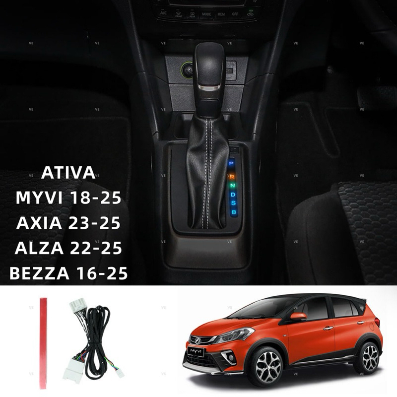 VE perodua car gear shift display led board accessories pnp myvi bezza ...