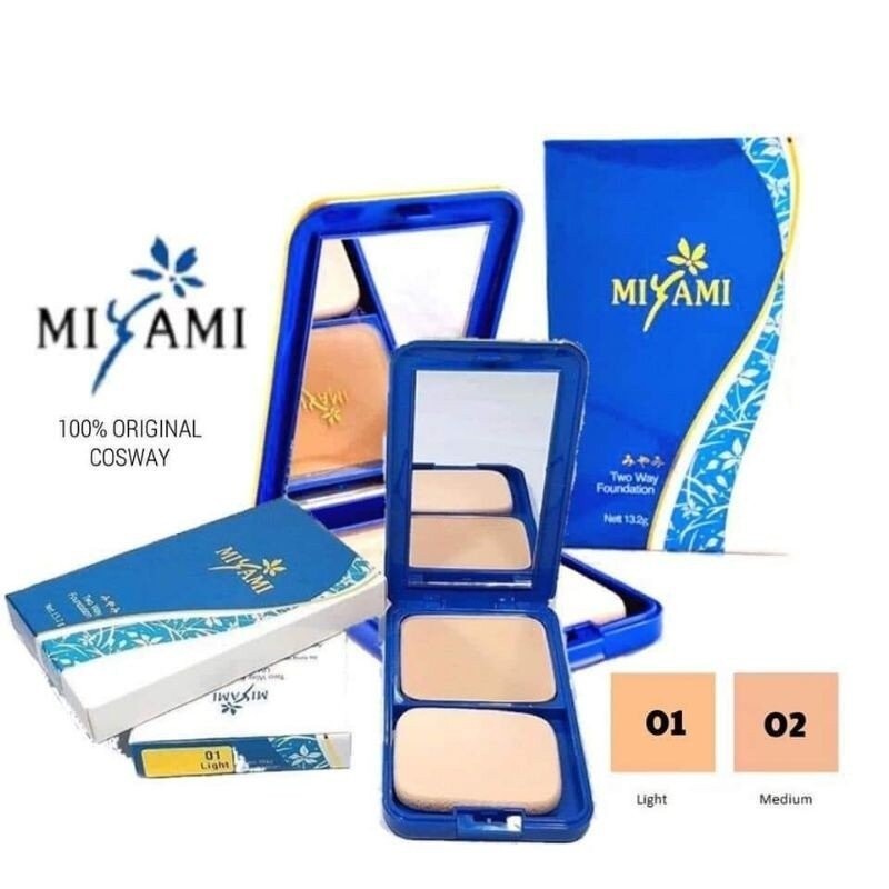 Cosway Original Miyami Two way Foundation compact powder Bedak viral ...