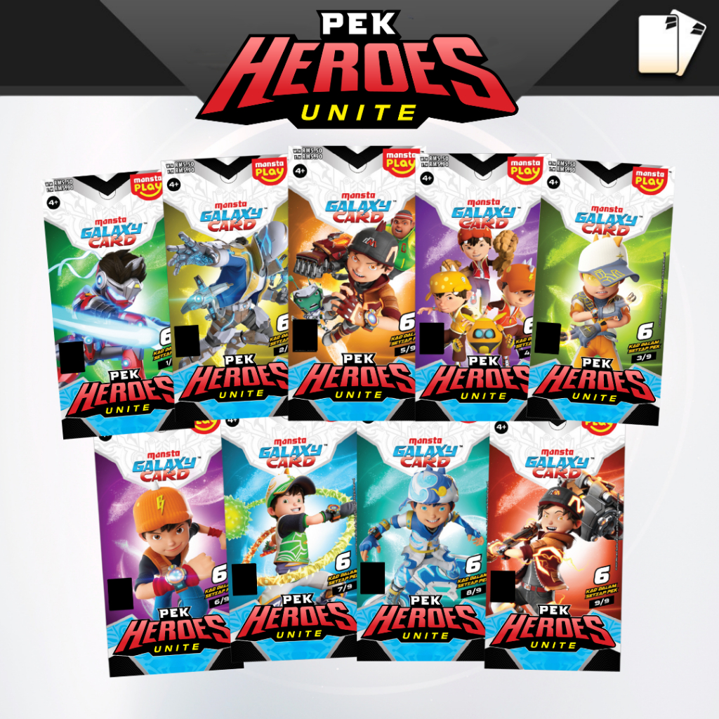 Pek Heroes Unite - MONSTA Galaxy Card Set (54 KAD) Cards Games | Shopee Malaysia