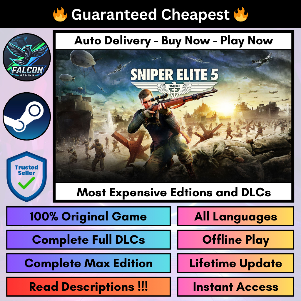 Sniper Elite 5 [Auto Delivery] [Own Steam Account, Offline Mode | PC ...
