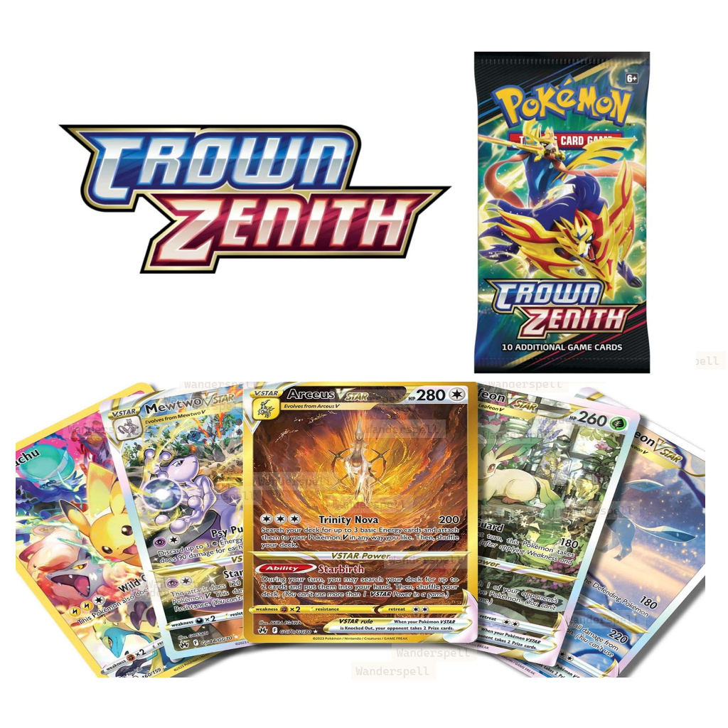 [READY]Crown Zenith Booster Pack Pokemon Card English | Shopee Malaysia