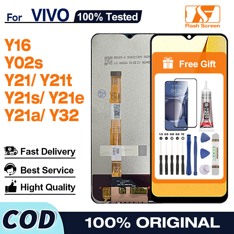 ORI LCD VIVO Y16/ Y02s/ Y21/ Y21t/ Y21s/ Y21e/ Y21a/Y32 High-Quality ...