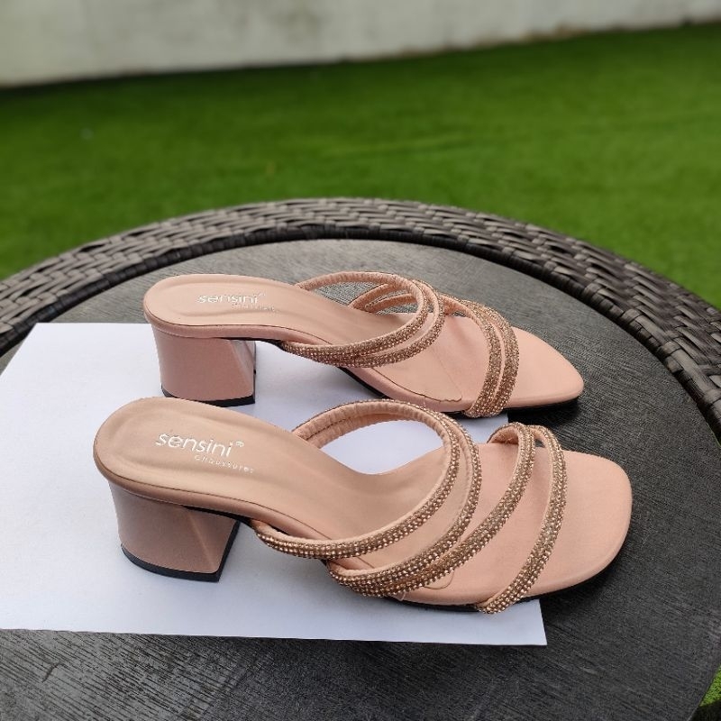 💖KASUT HEELS WANITA CANTIK 💖 SHOES BERTUMIT BRAND SENSINI MANIK SHINY ...