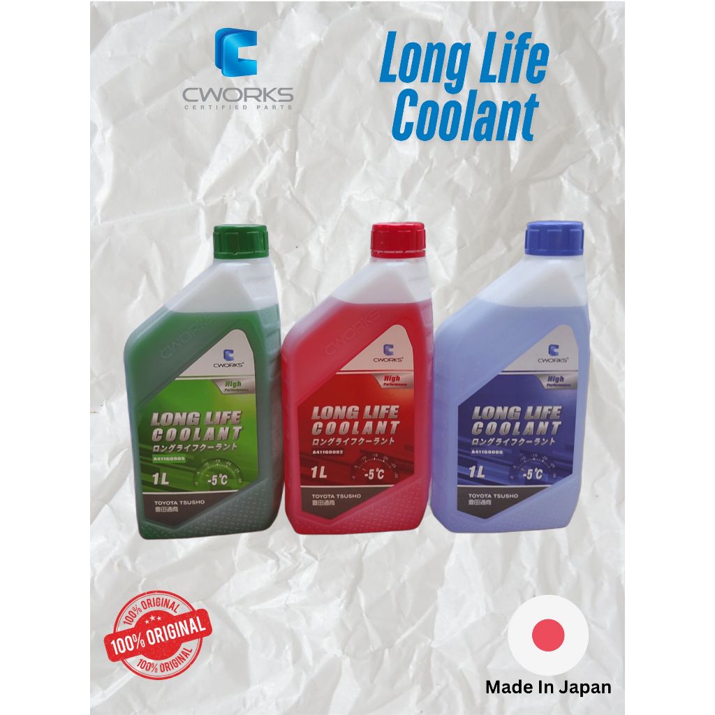 Cworks Coolant 1L (Hijau🟢/Biru🔵/Merah🔴) | Shopee Malaysia