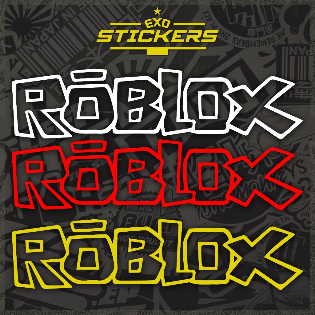 ROBLOX LOGO STICKER DECAL CAN STICK ANYWHERE | Shopee Malaysia