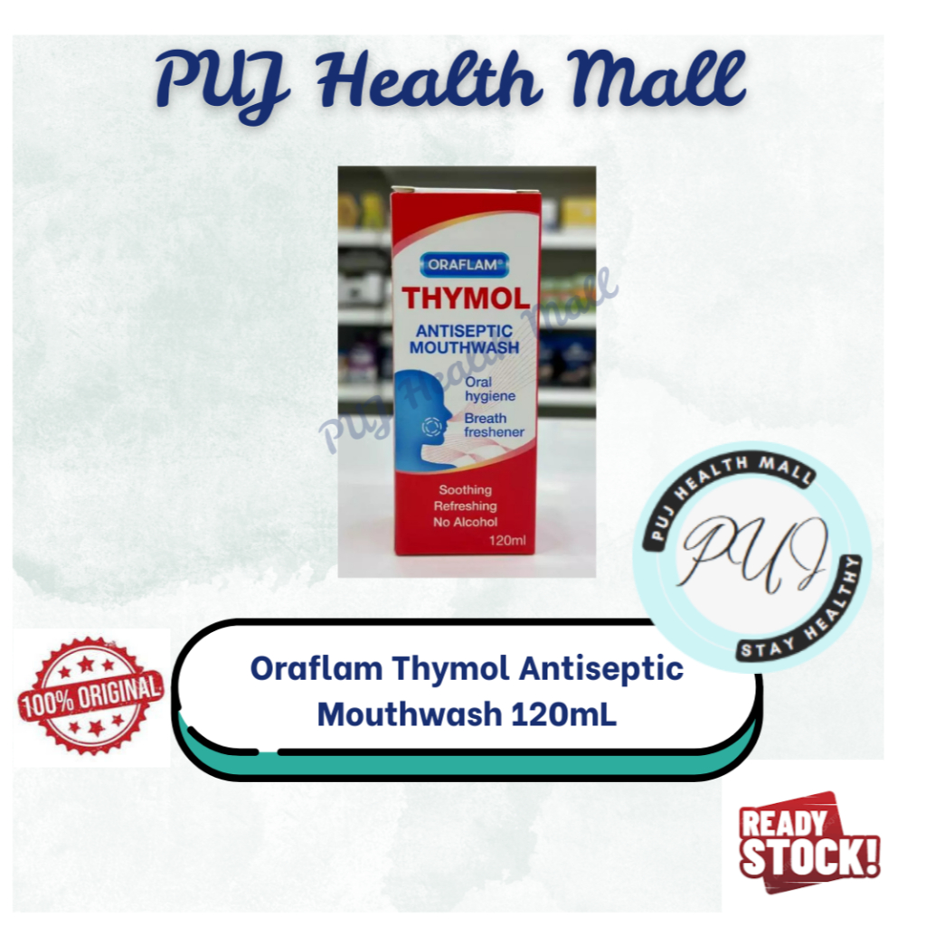 Oraflam Thymol Antiseptic Mouthwash 120mL | Shopee Malaysia