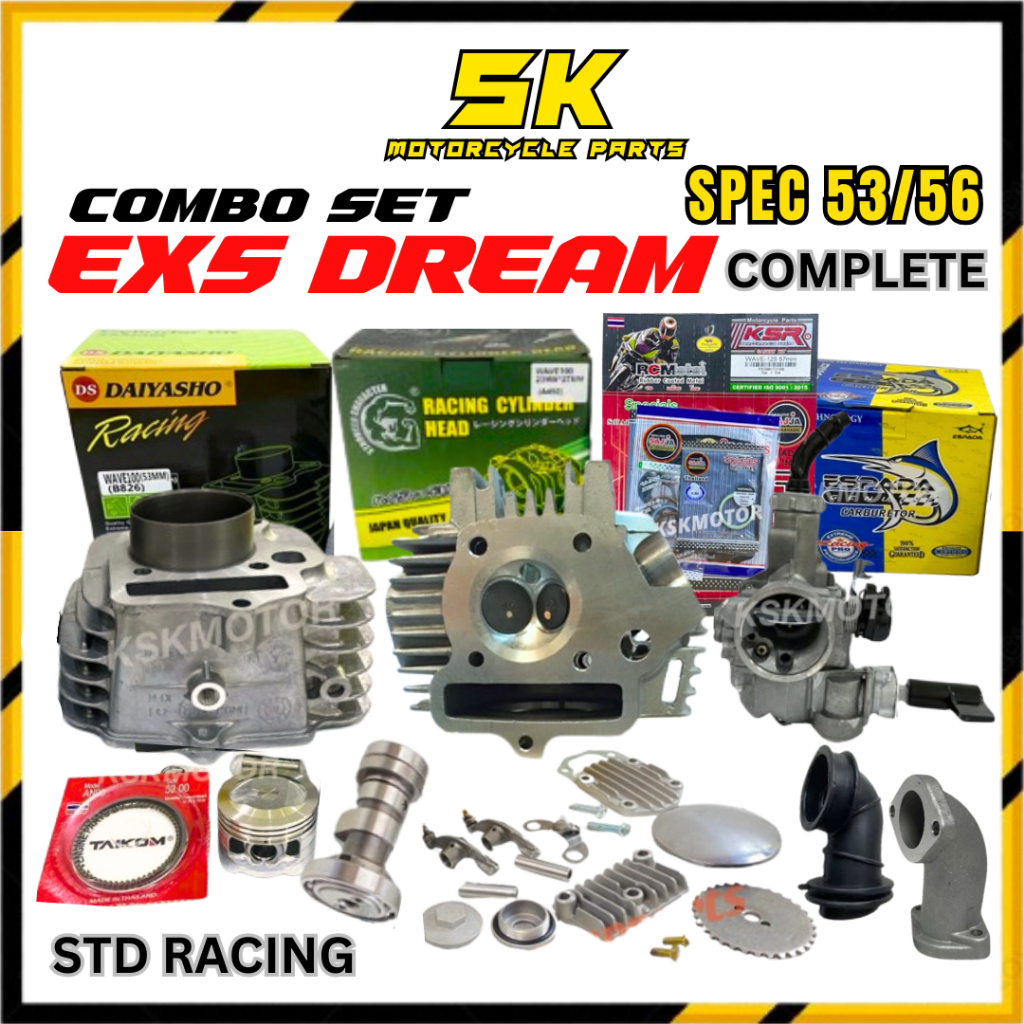 Block + Head Racing Ex5 Dream Spec 53mm 56mm Complete Set Head 23/27 ...