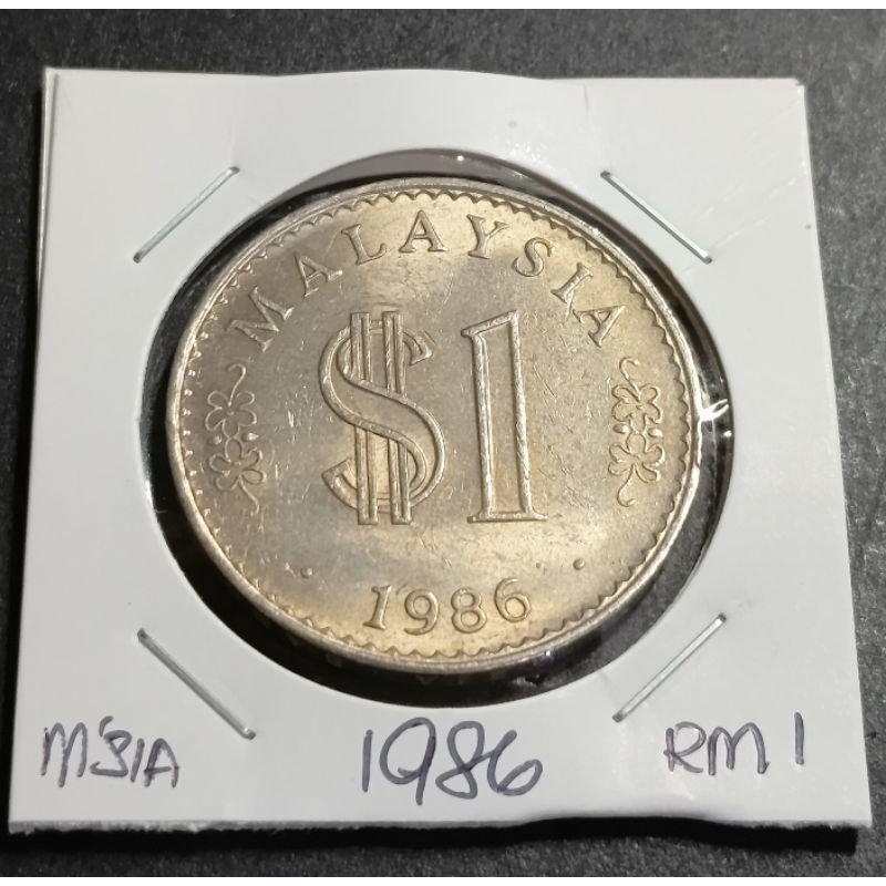Malaysia Commemorative Coin RM 1 Year 1986 ( Semi Keydate) | Shopee Malaysia
