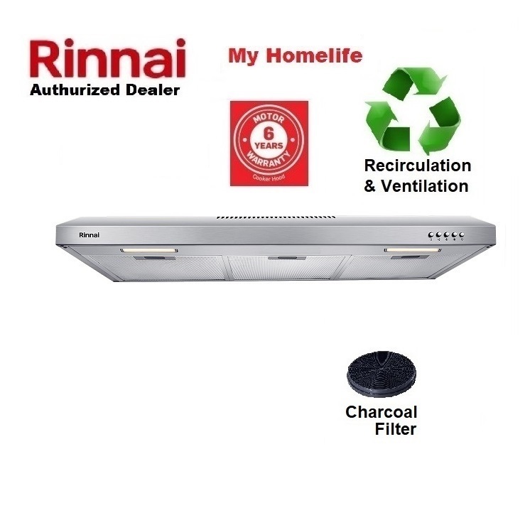 Rinnai RH-S95A-SSVR 90cm Kitchen Slim Cooker Hood (NON RETURNABLE) | Shopee Malaysia
