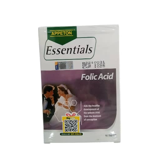 KOTRA APPETON ESSENTIAL FOLIC ACID TABLETS 1X90'S | Shopee Malaysia